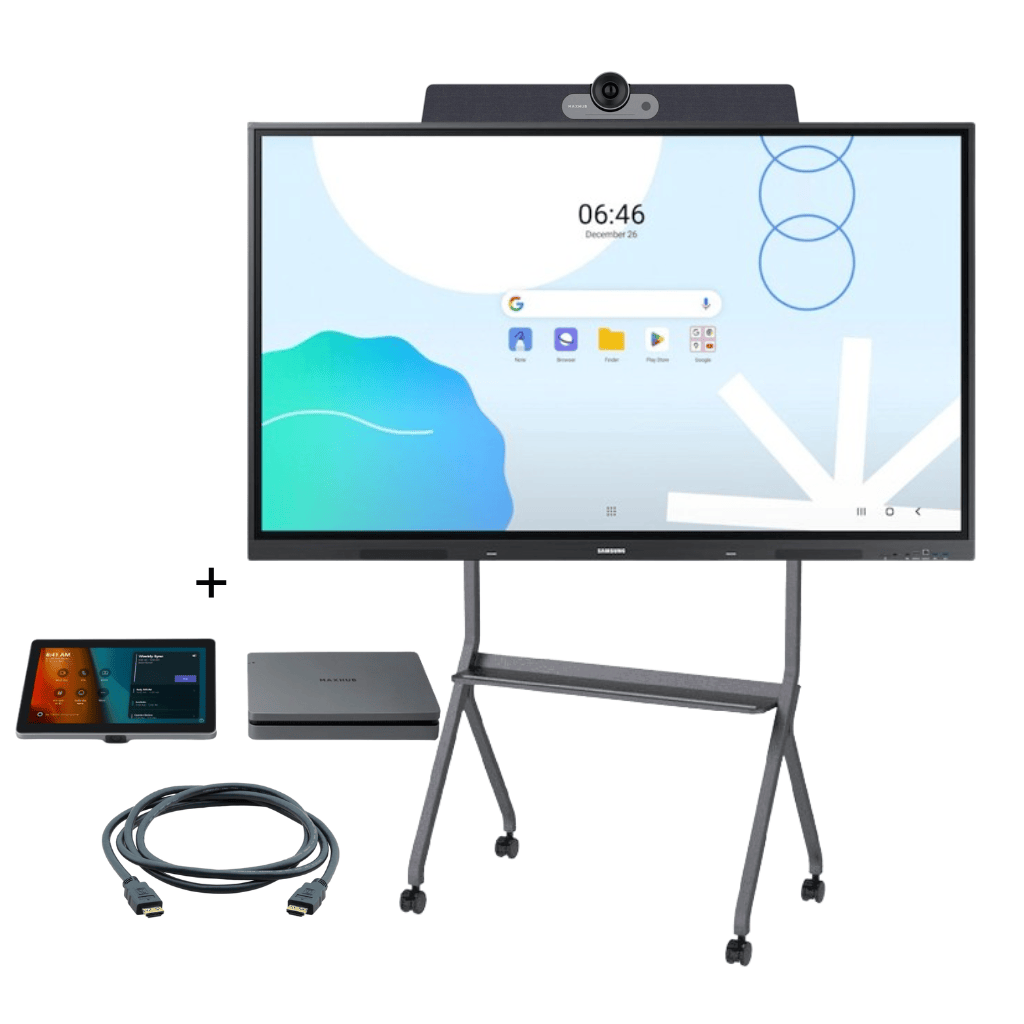 Sistem interactiv Samsung WAD86, display interactiv 86", 4K UHD, siste